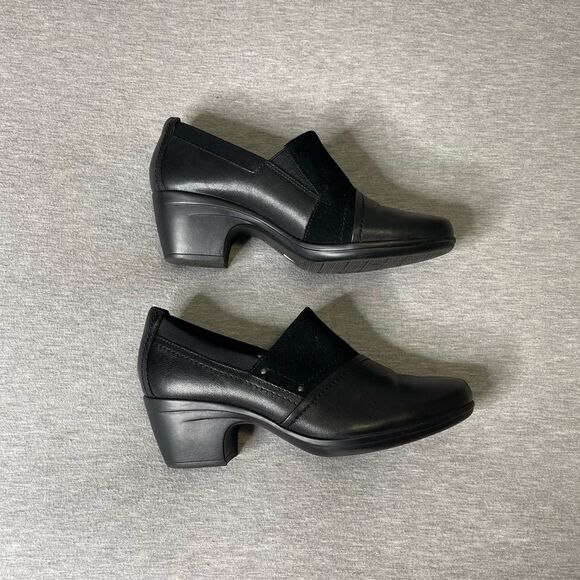 Clarks | Shoes | Clarks Womens Emily Step Pump Loafer Clog Heels | Poshmark